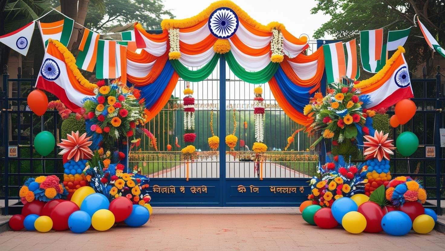 Entry Gate Decoration Ideas for Independence Day in Noida Ext. - Party ...